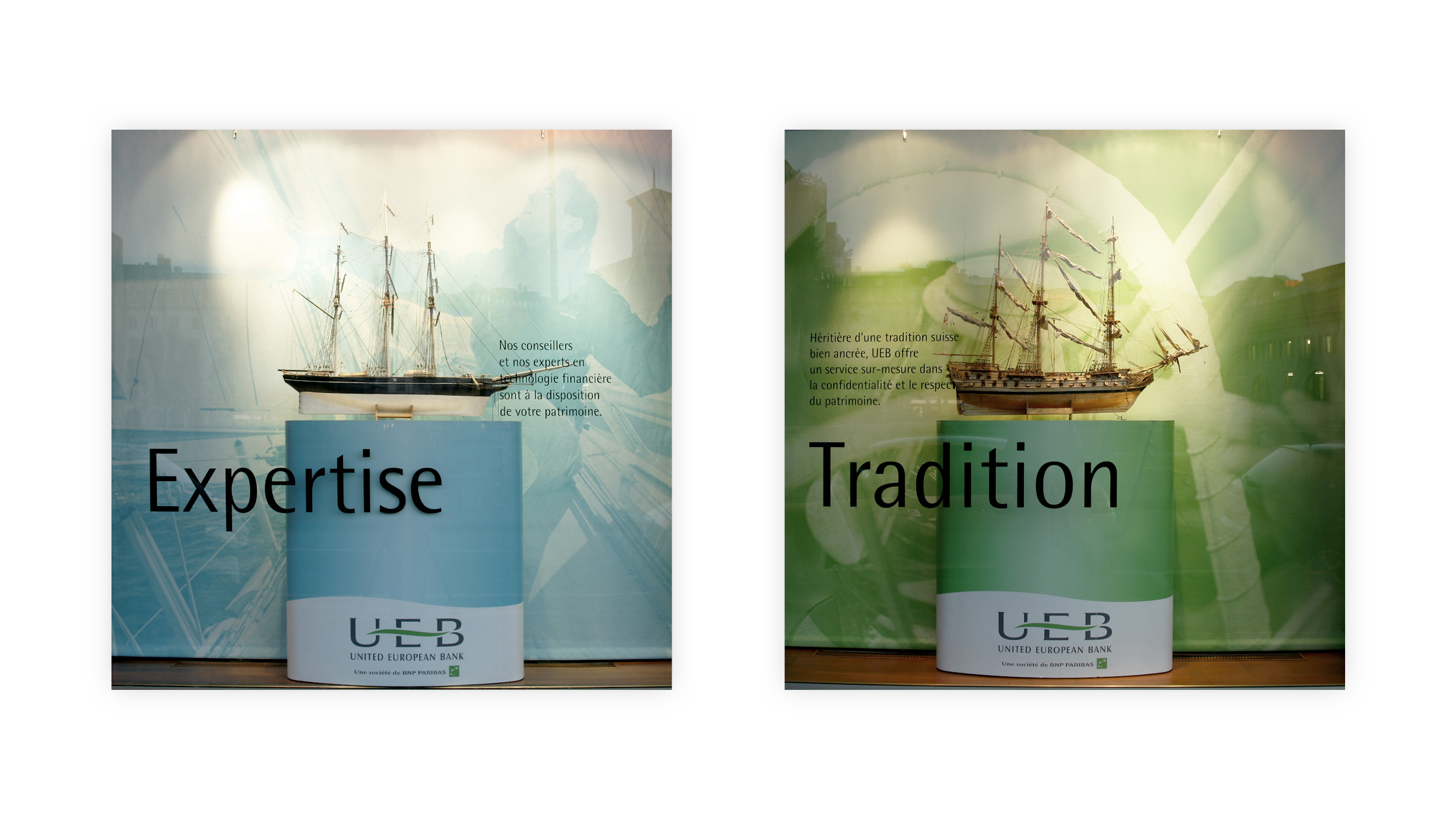 UEB - Signage - Vitrine