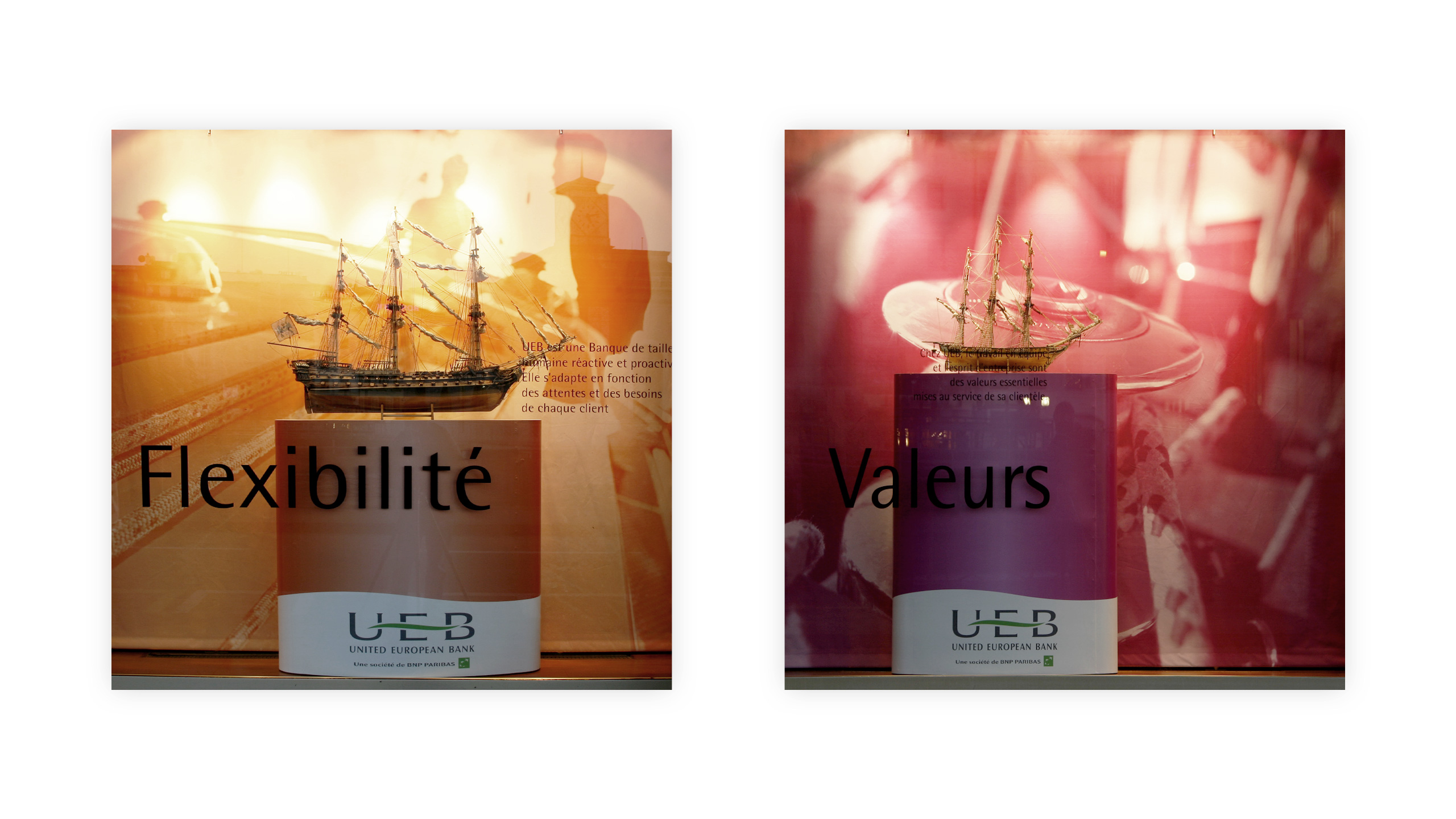 UEB - Signage - Vitrine
